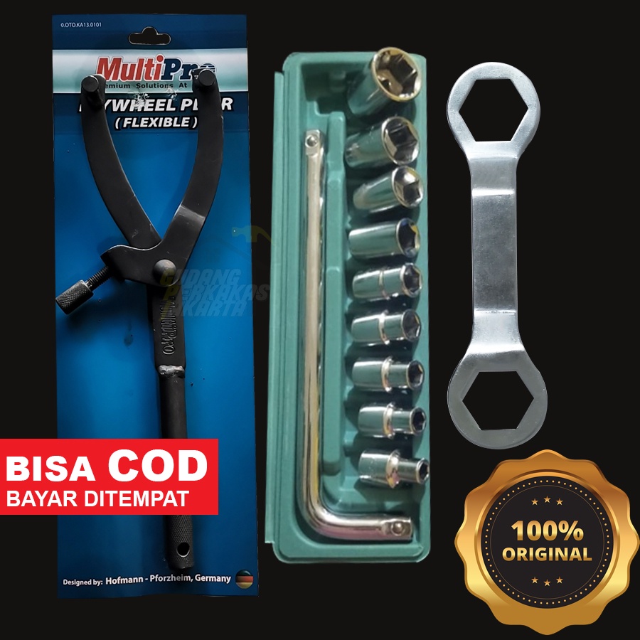 Jual TERMURAH Paket Hemat 3 PC Treker CVT-Kunci Mur Tahanan 39x41-Socket set 10 pc (ukuran 8 ...