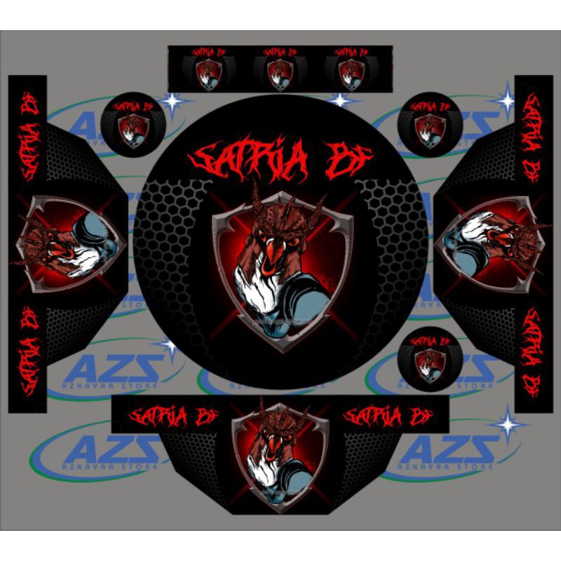 Jual STIKER DECAL TEBOK LOVEBIRD MOTIF CUSTOM | Shopee Indonesia