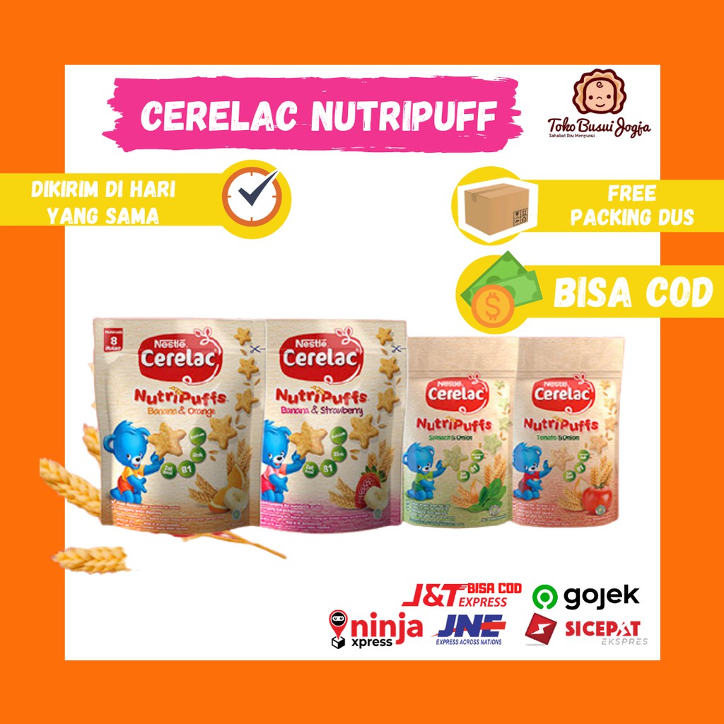 Jual Nestle Cerelac Nutripuff 8+ Rasa Pisang Dan Strawberry Pouch 50 g ...