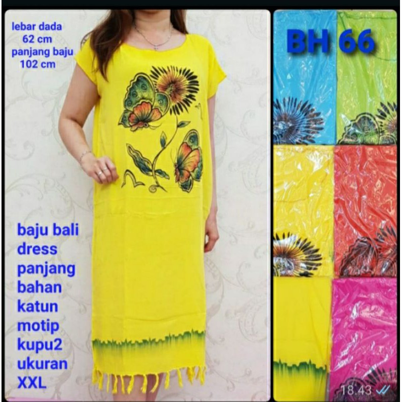 Jual Tokodessygrosir BH66 baju bali model dress panjang | Shopee Indonesia