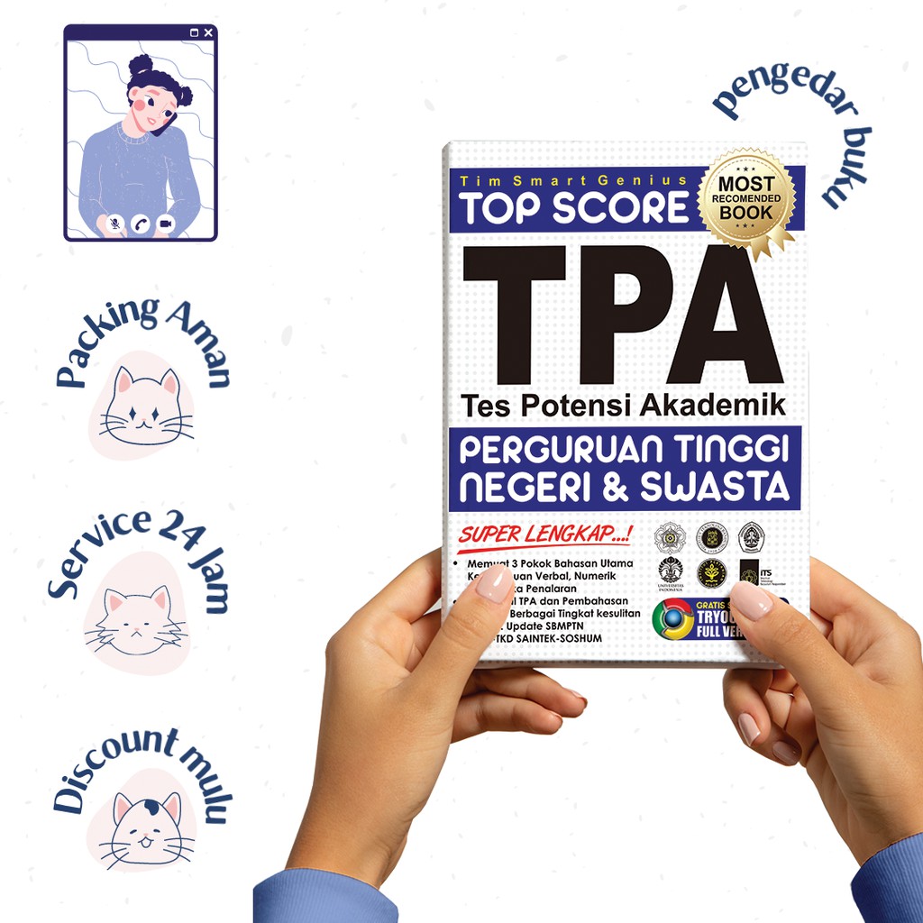Jual 8.8 SALE - BUKU TPA MASUK PERGURUAN TINGGI PTS & PTN - TOP SCORE ...