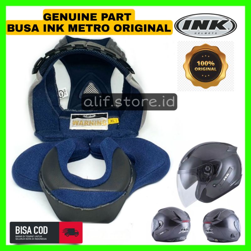 Jual BUSA INK METRO 2 ORIGINAL || SPON HELM INK ASLI || COD | Shopee ...