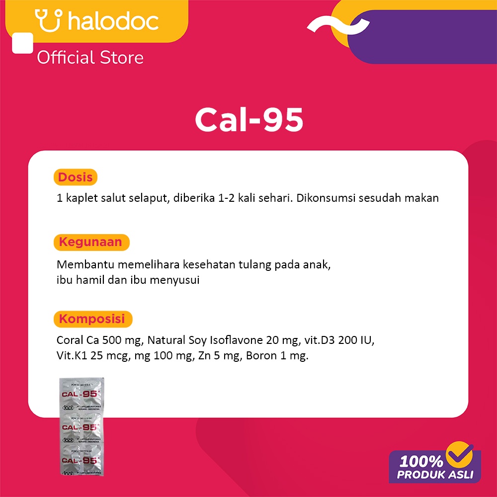 Jual CAL-95 6 Kaplet | Shopee Indonesia