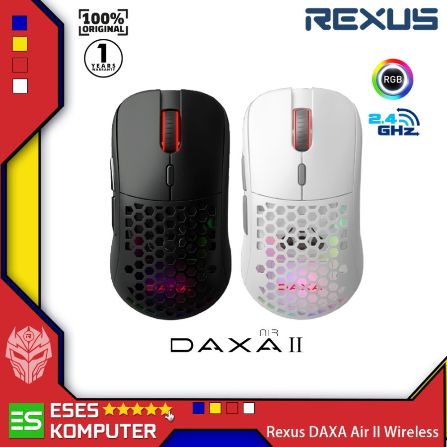 Jual Mouse Rexus DAXA AIR II / DAXA AIR 2 Wireless RGB | Wireless ...