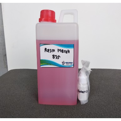 Jual RESIN MERAH 1Kg PLUS KATALIS | Shopee Indonesia