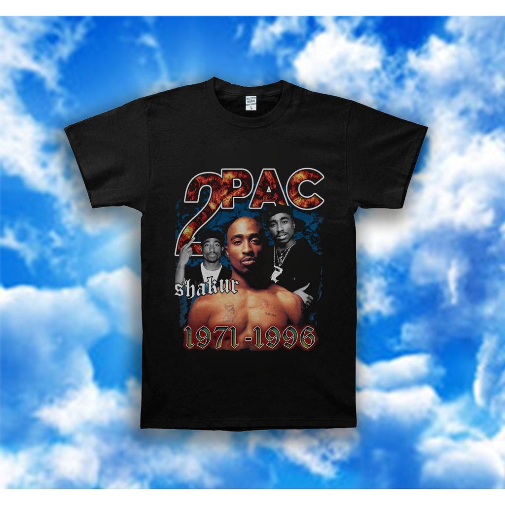 Jual Kaos 2PAC TUPAC SHAKUR RAPPER MUSIC Vintage Homage Tee Premium ...