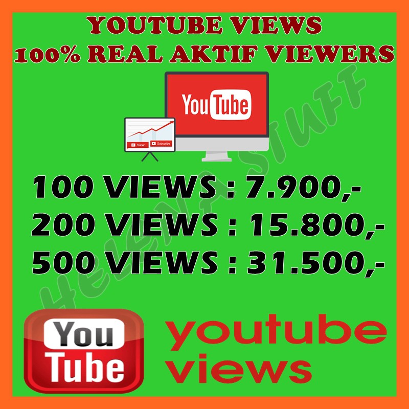 Jual View Youtube Recommended / Real Aktif Youtube Viewers (RAV ...