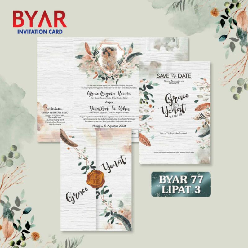 Jual Blangko Undangan BYAR 77 Model LIpat 3 | Shopee Indonesia