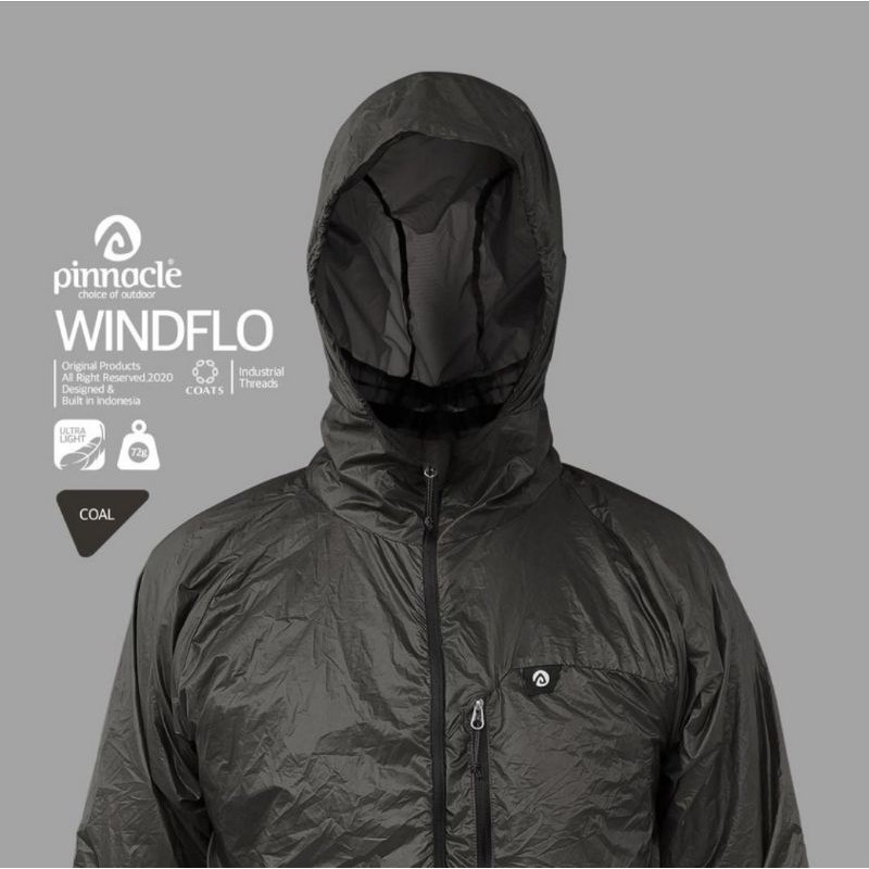 Jual Jaket Pinnacle Windflo Ultralight Jacket Windproff Hiking Cycling ...