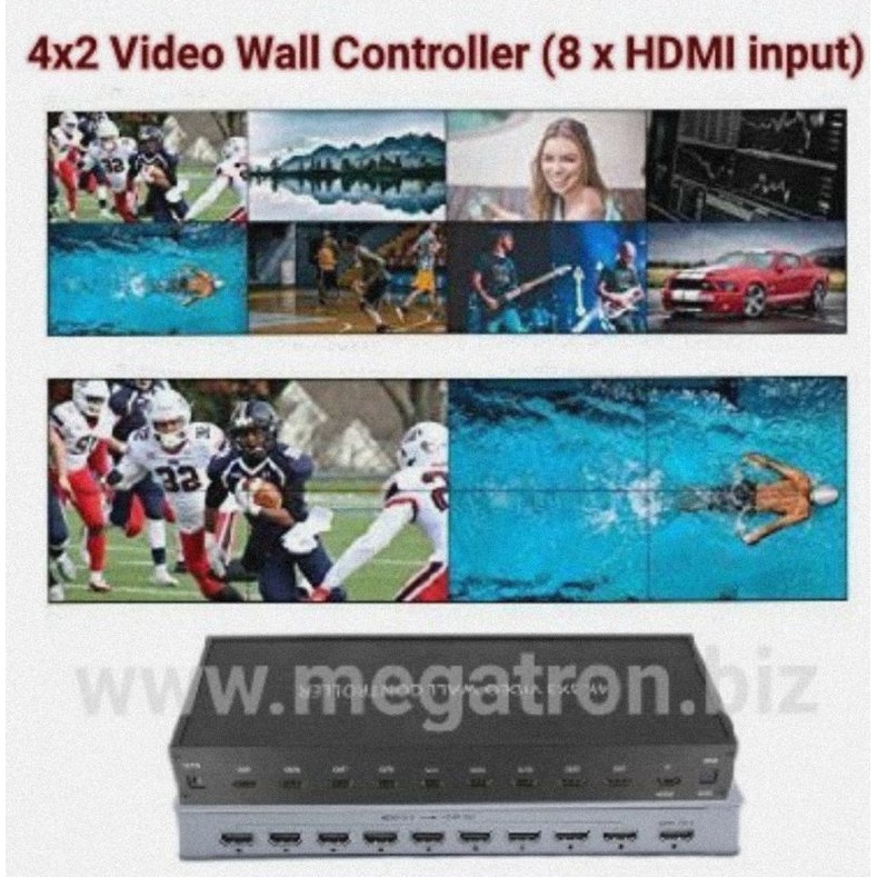 Jual Paket 4x2 Video Wall Controller ( 8 x HDMI input) | Shopee Indonesia