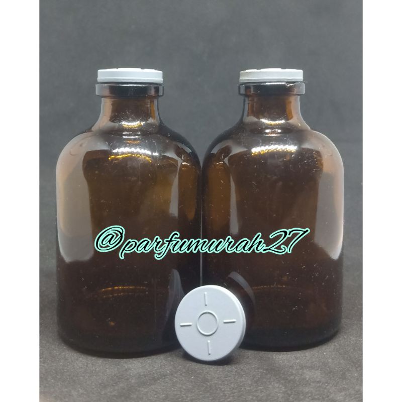 Jual Botol Vial 50ml Amber / Botol Penisilin 50ml Amber | Shopee Indonesia