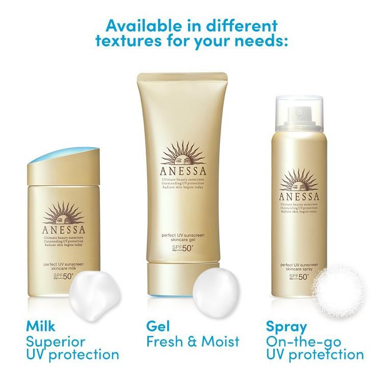 Jual Anessa - Perfect UV Sunscreen Skin Care Milk SPF 50+ PA++++ 20ml (KODE Y4663) | Shopee ...