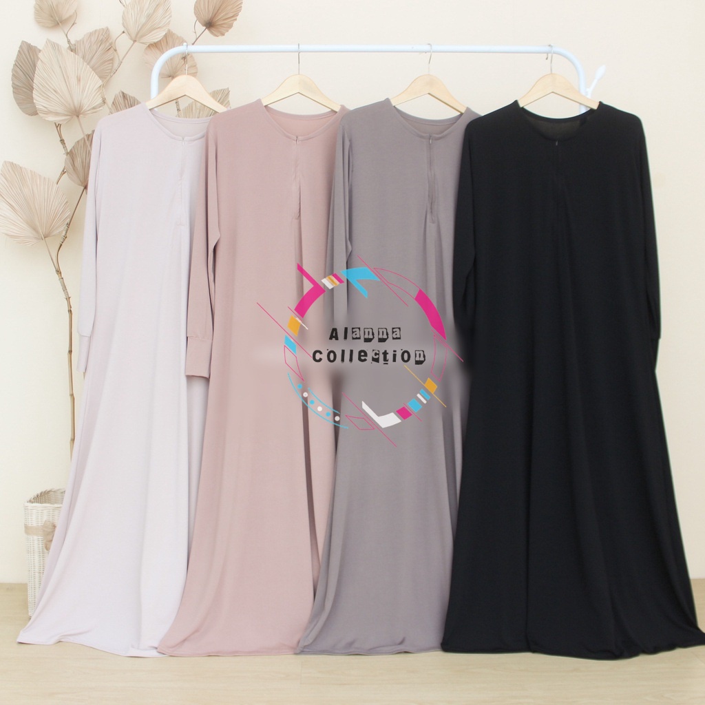 Jual Inner Tangan Panjang / Long Dress Sleeveless Premium / Gamis / Bumil Inner Dalaman Jersey ...