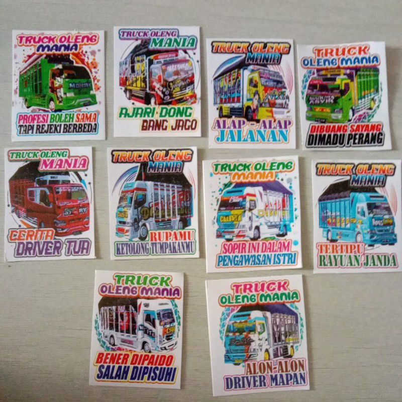 Jual sticker truck truk oleng (SATUAN/ECER) | Shopee Indonesia