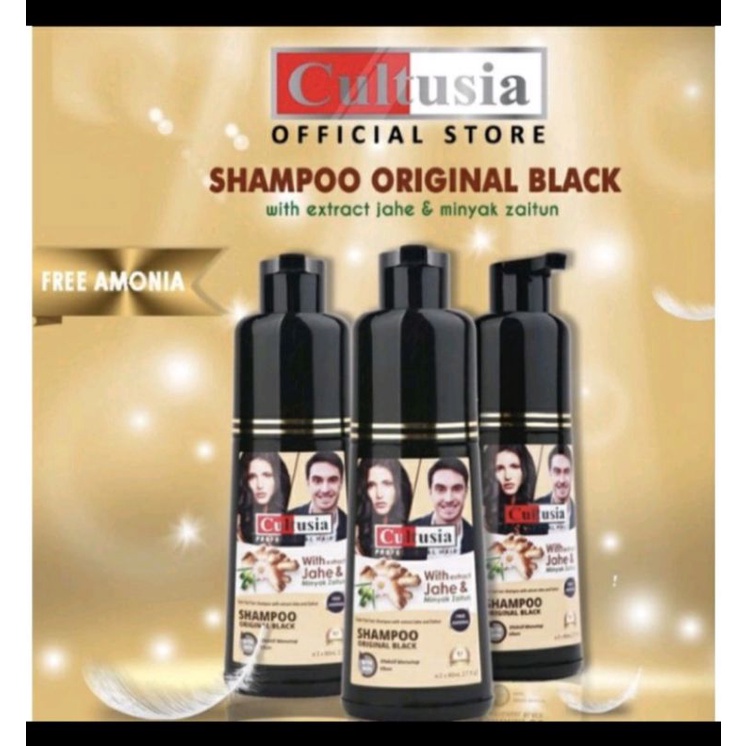 Jual CULTUSIA SHAMPO UBAN ORIGINAL BLACK /SEMIR RAMBUT INSTAN 160 ML ...