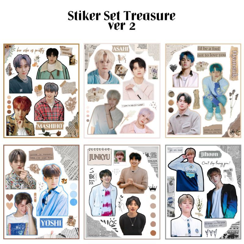 Jual Treasure Stiker Set (ALL MEMBER) | Shopee Indonesia