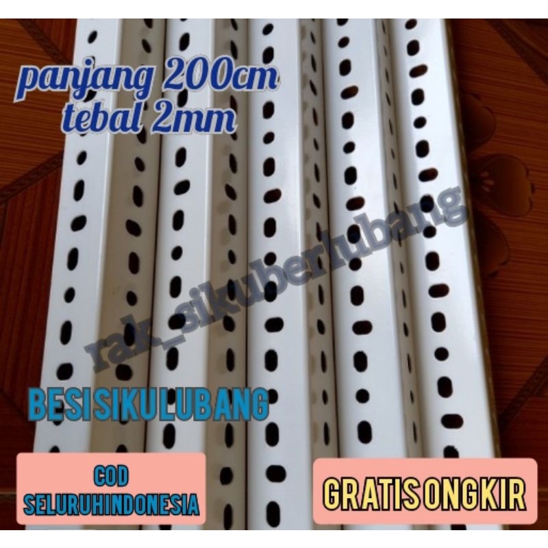 Jual besi siku lubang tebal 2mm panjang 200cm | Shopee Indonesia