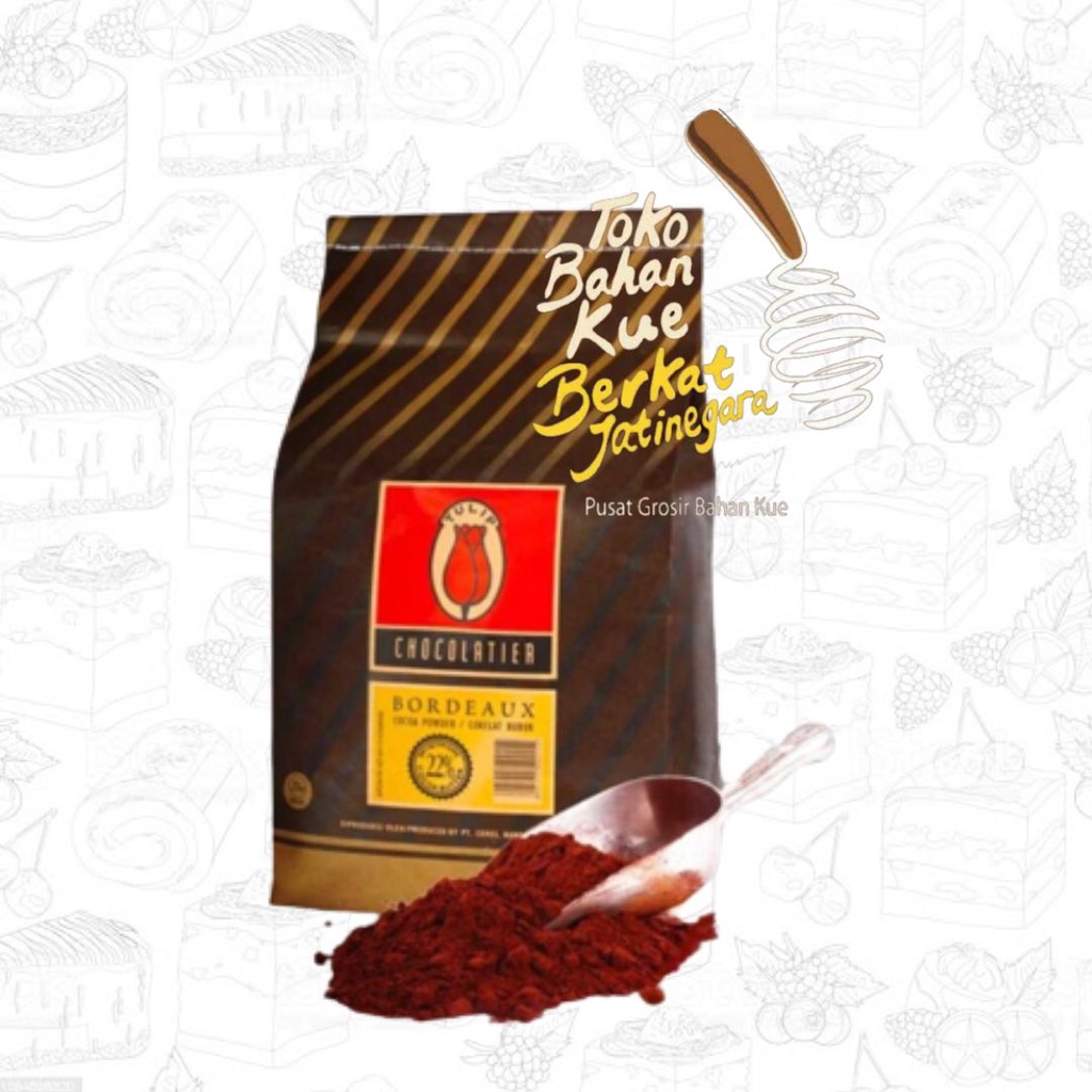 Jual COKLAT BUBUK TULIP BORDEAUX 2.5 KG / PURE COCOA POWDER / CTN ( 2 ...