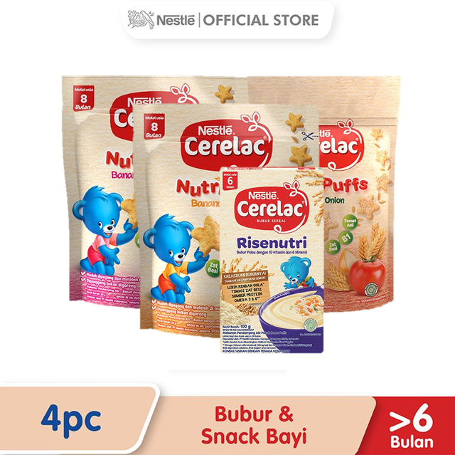 Jual Nestle Cerelac 3 - Monthly Pack Bubur & Snack Bayi >6 Bulan ...