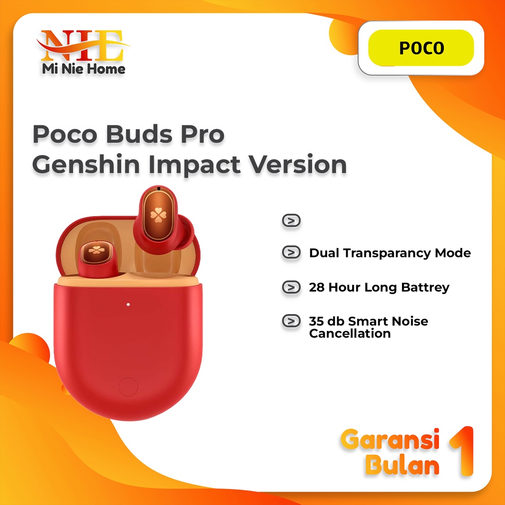Jual POCO Buds Pro TWS Earbuds Genshin Impact Edition | Shopee Indonesia