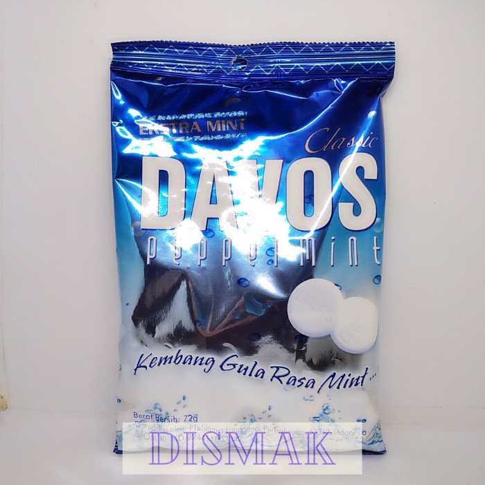 Jual Permen Davos Kantong Biru (rasa Extra MINT) | Shopee Indonesia
