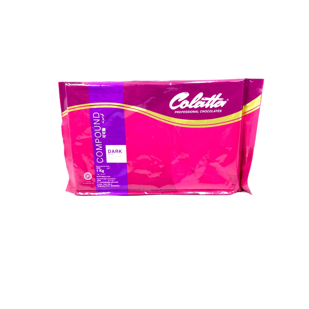 Jual COLATTA DARK CHOCOLATE COMPOUND 1 KG (RASA DARK CHOCOLATE ...