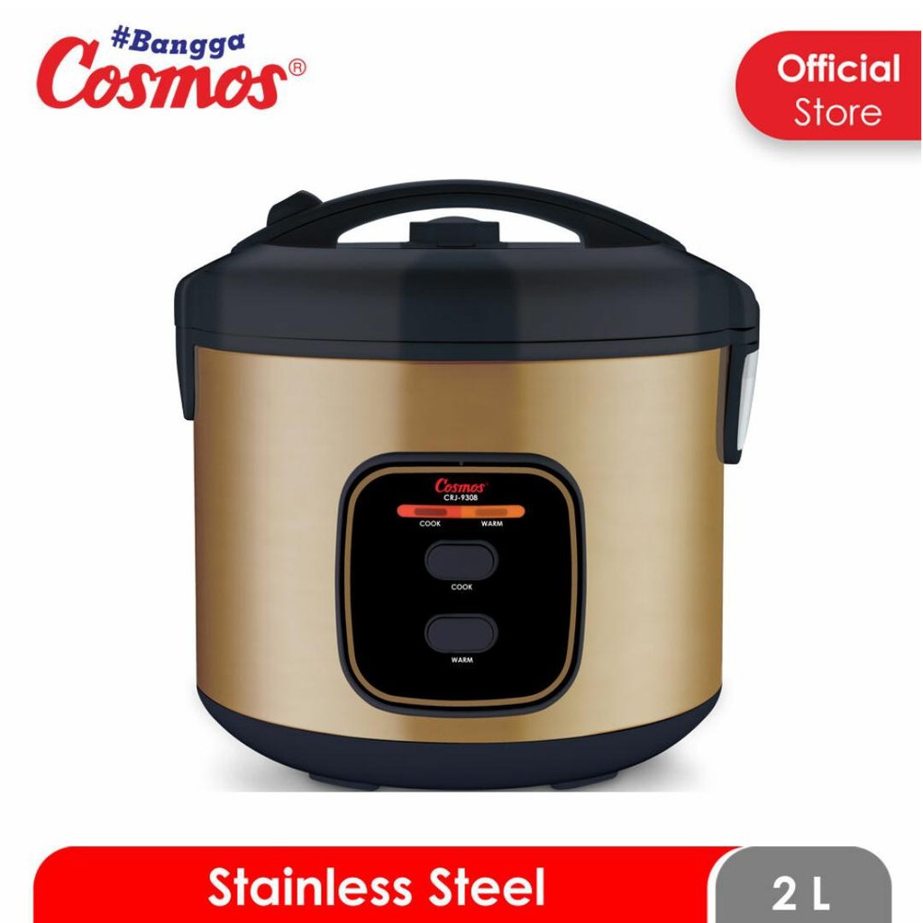 Jual COSMOS Rice Cooker 2 Liter Panci Stainless Steel CRJ 9308 / Magic ...