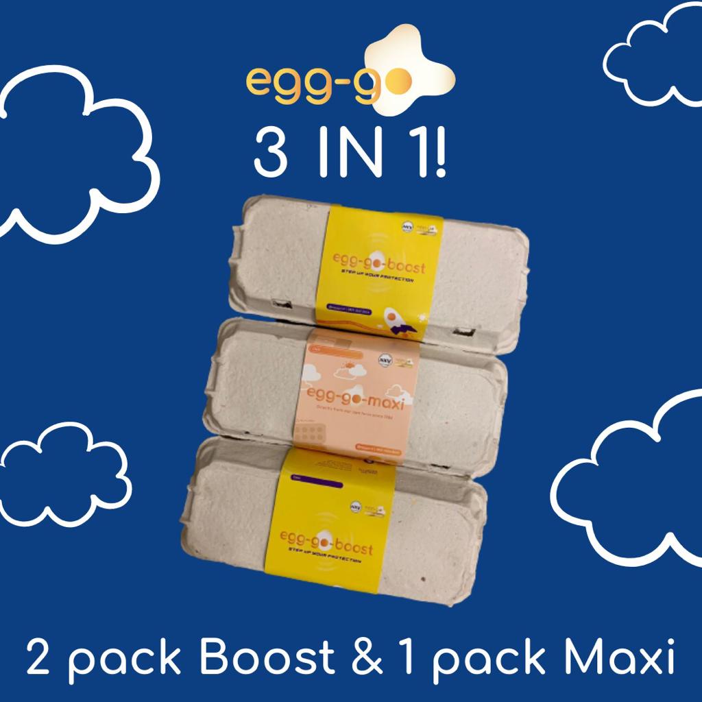 Jual EGG-GO 3 IN 1 (2 PAK BOOST & 1 PAK MAXI) | Shopee Indonesia