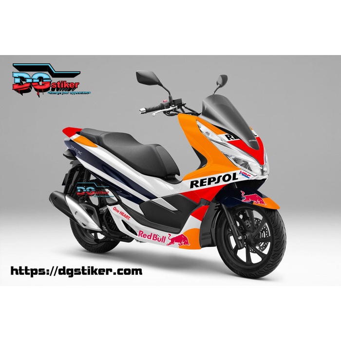 Jual Stiker Full Body Honda Pcx 2018 Livery Repsol Motogp | Shopee ...