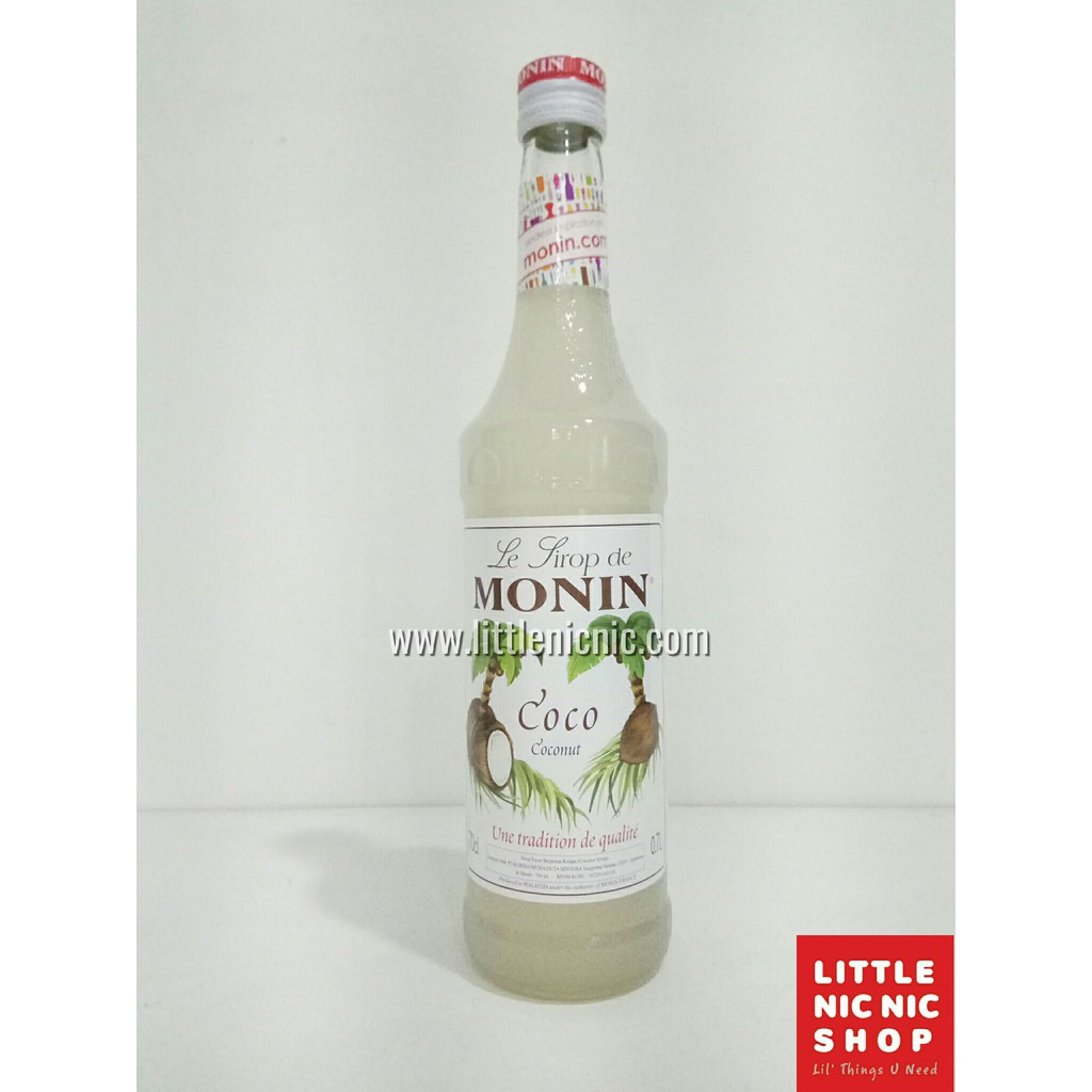 Jual Monin Coconut flavoured syrup 70 CL (700ml) sirup rasa kelapa ...