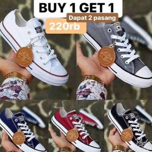 Jual sepatu PROMO BUY 1 GET 1 CONVERSE ALL STAR CLASSIC | Shopee Indonesia