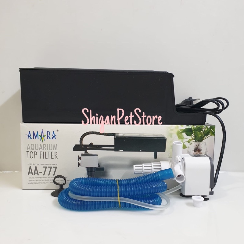 Jual AMARA AA 777 / 888 Top Filter Aquarium 1 Set Komplit ( Box Filter ...
