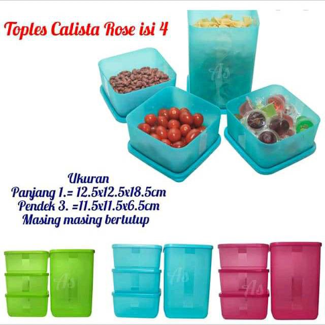 Jual CALISTA ROSE 4 IN 1 WARNA WARNI TUTUPAN RAPAT | Shopee Indonesia