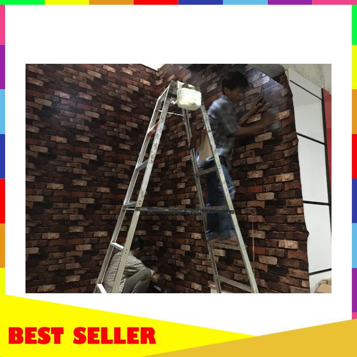 Jual WALLPAPER DINDING MOTIF BATU BATA 3D | Shopee Indonesia