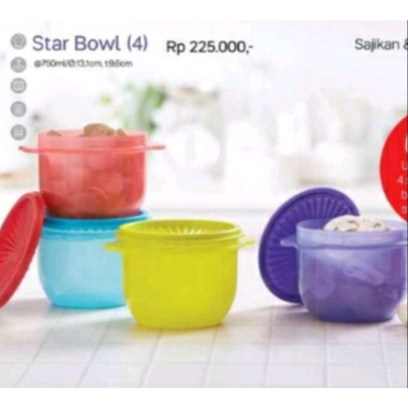 Jual Tupperware Star Bowl 100% ori | Shopee Indonesia