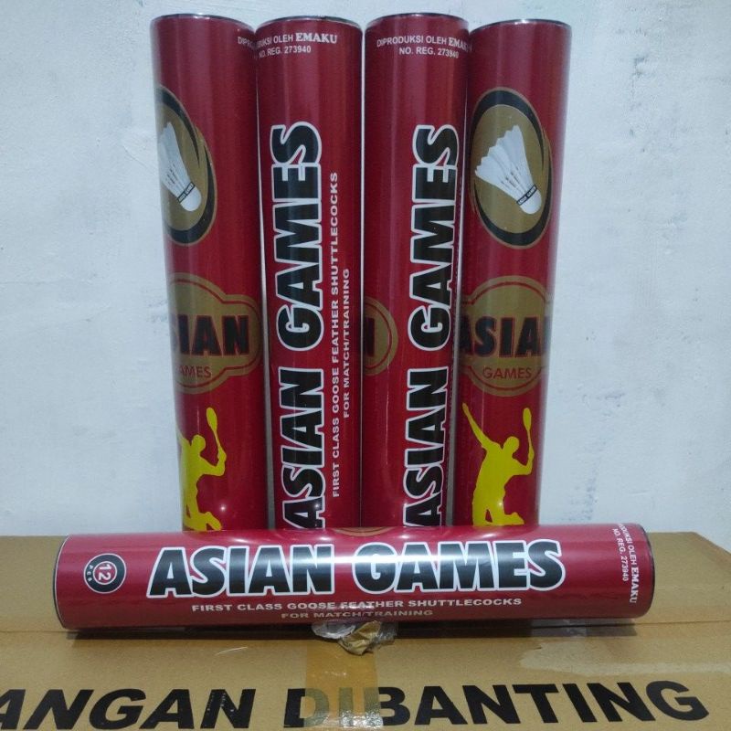 Jual Shuttlecock Asian games merah red bola badminton kok bulutangkis ...