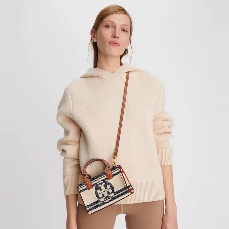 Jual Tory Burch 88046 Ella Jacquard Stripe Tote ORIGINAL | Shopee Indonesia