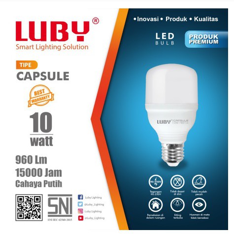 Jual Lampu LED Capsule LUBY 10w / LUBY 10 watt | Shopee Indonesia