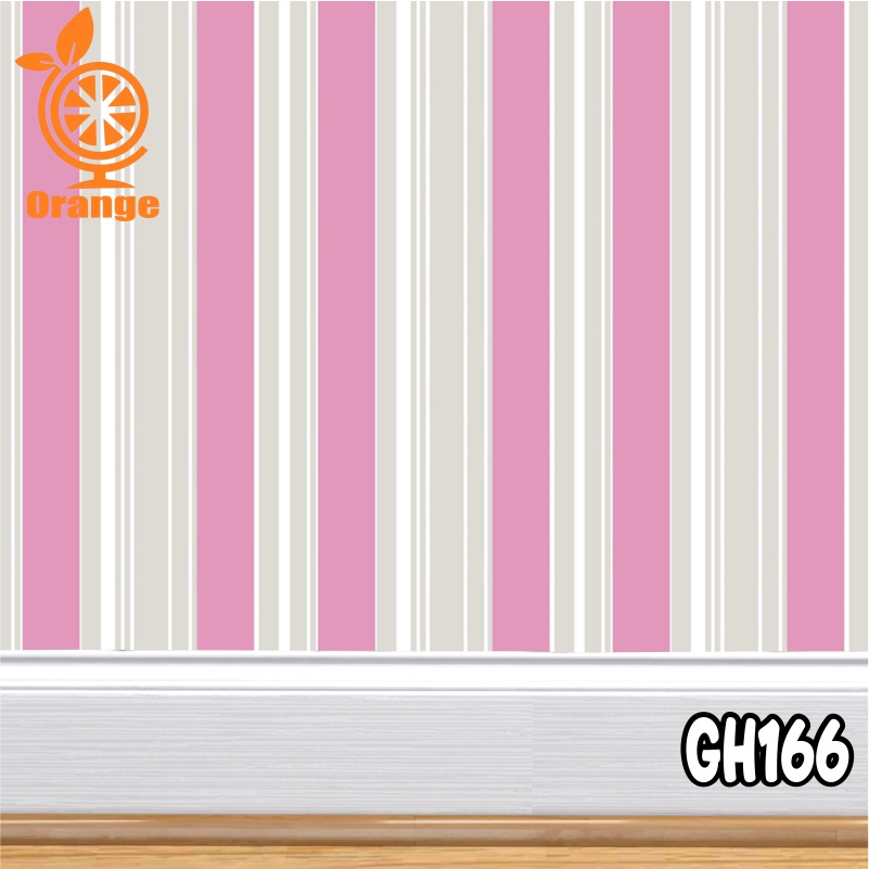 Jual Hoas Wallpaper Dinding Motif Salur Wallstiker Premium Quality