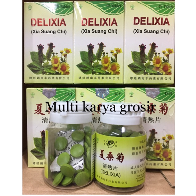 Jual Delixia tablet XIA SUANG CHI obat panas dalam sakit tenggorokan ...