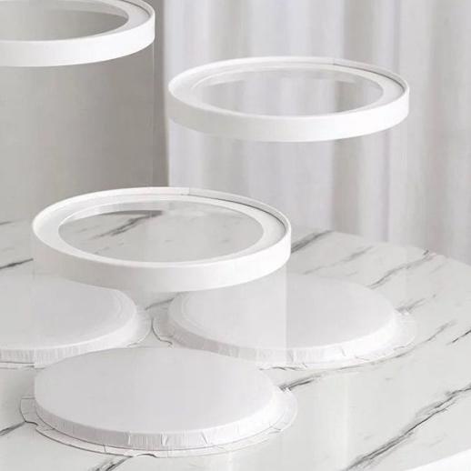 Jual KOTAK TRANSPARAN BULAT CAKE BOX MIKA GIFT BOX MIKA ATAP TRANSPARAN ...