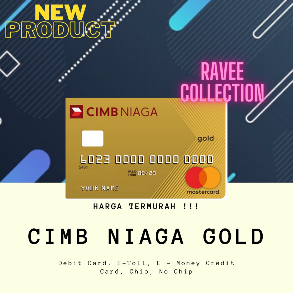 Jual Stiker ATM/Skin Guard Debit Card, Credit Card CIMB Gold, CUstom ...