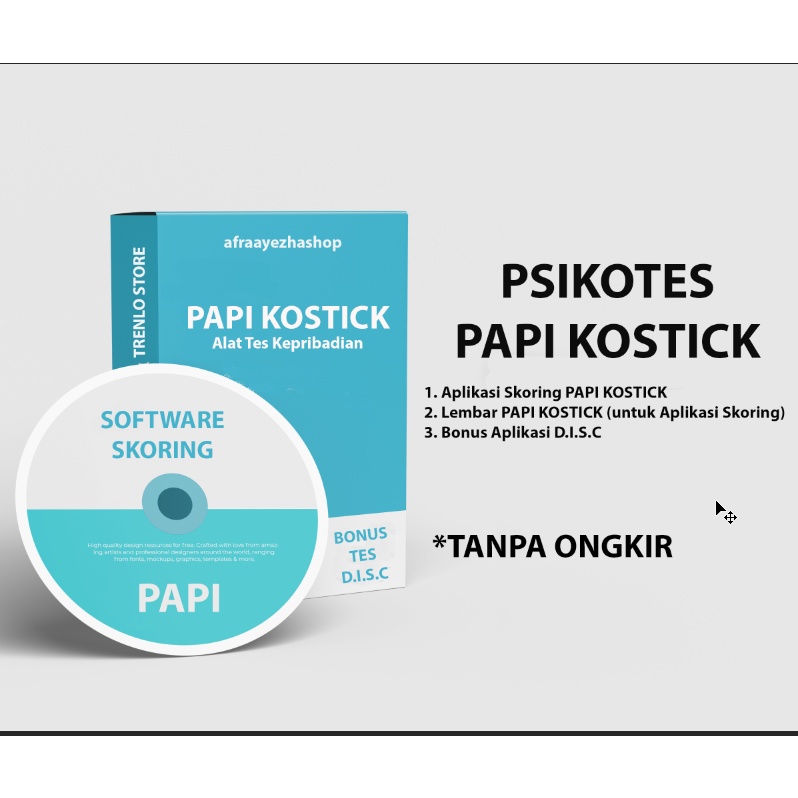 Jual Software Psikotes Papi Kostick Skoring Alat Tes kepribadian ...