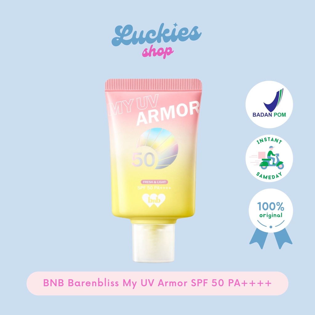 Jual BPOM BNB barenbliss My UV Armor SPF 50 PA++++ - Face Sunscreen gel ...