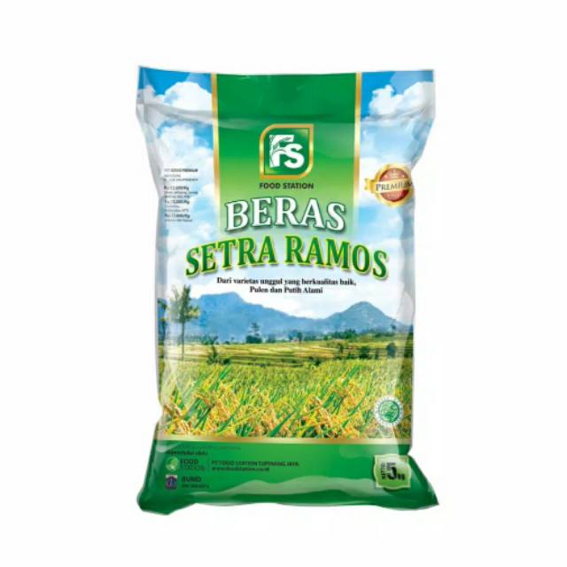 Jual Beras FS Food Station Setra Ramos 5 Kg | Shopee Indonesia