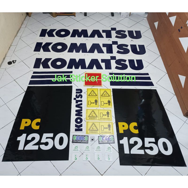 Jual Stiker Excavator Komatsu PC1250 Sticker Alat Berat | Shopee Indonesia