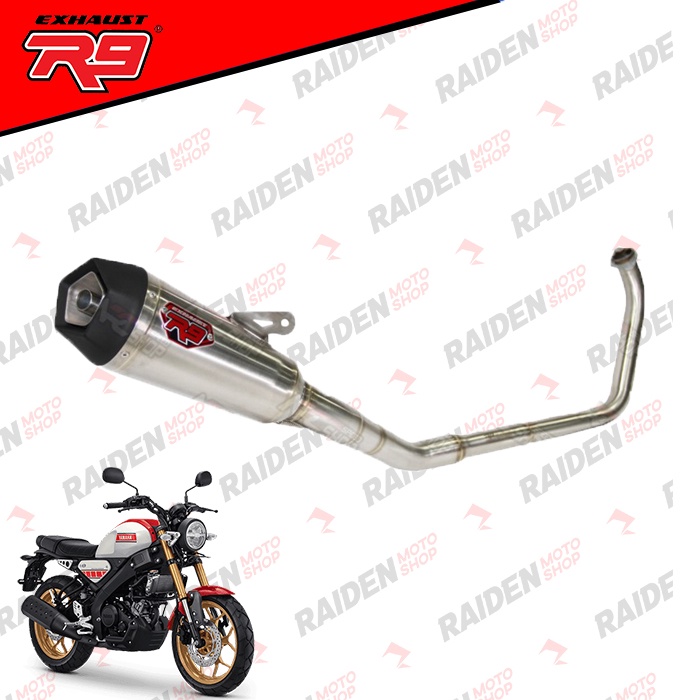 Jual Knalpot R9 Alpha Black All New R15 V3 XSR 155 Fullsystem | Shopee ...
