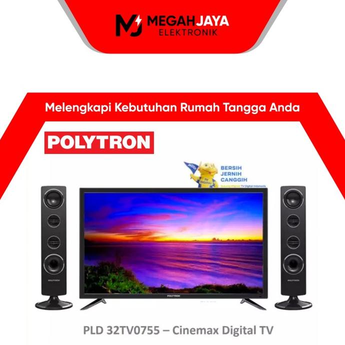 Jual Polytron Tv Led Pld 32Tv0755 + Speaker Tower (32 Inch / Digital Tv) | Shopee Indonesia