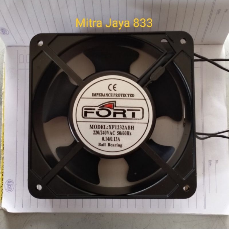 Jual Axial Blower Fan 4" 220V Kotak 120x120x25 Model Ball Bearing ...