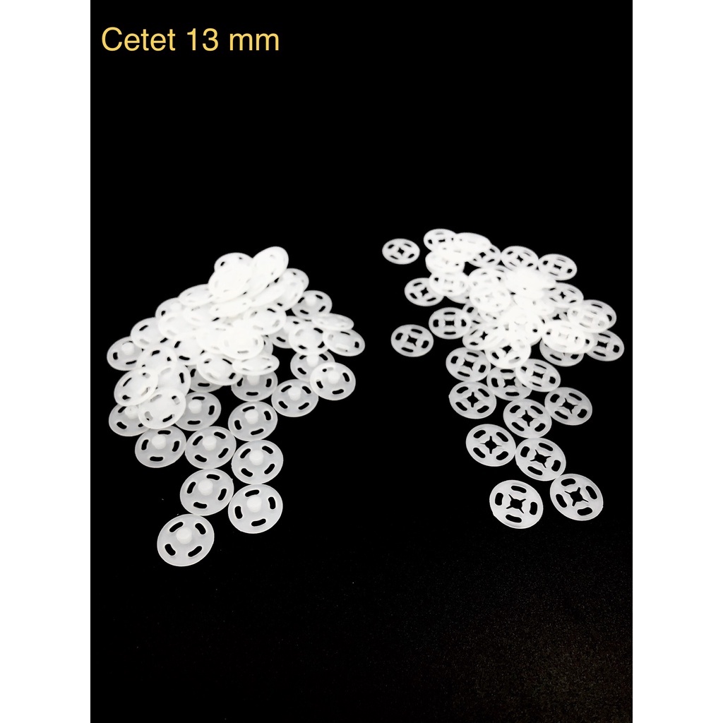 Jual kancing Cetet / jepret Plastik Uk. 13 mm | Shopee Indonesia